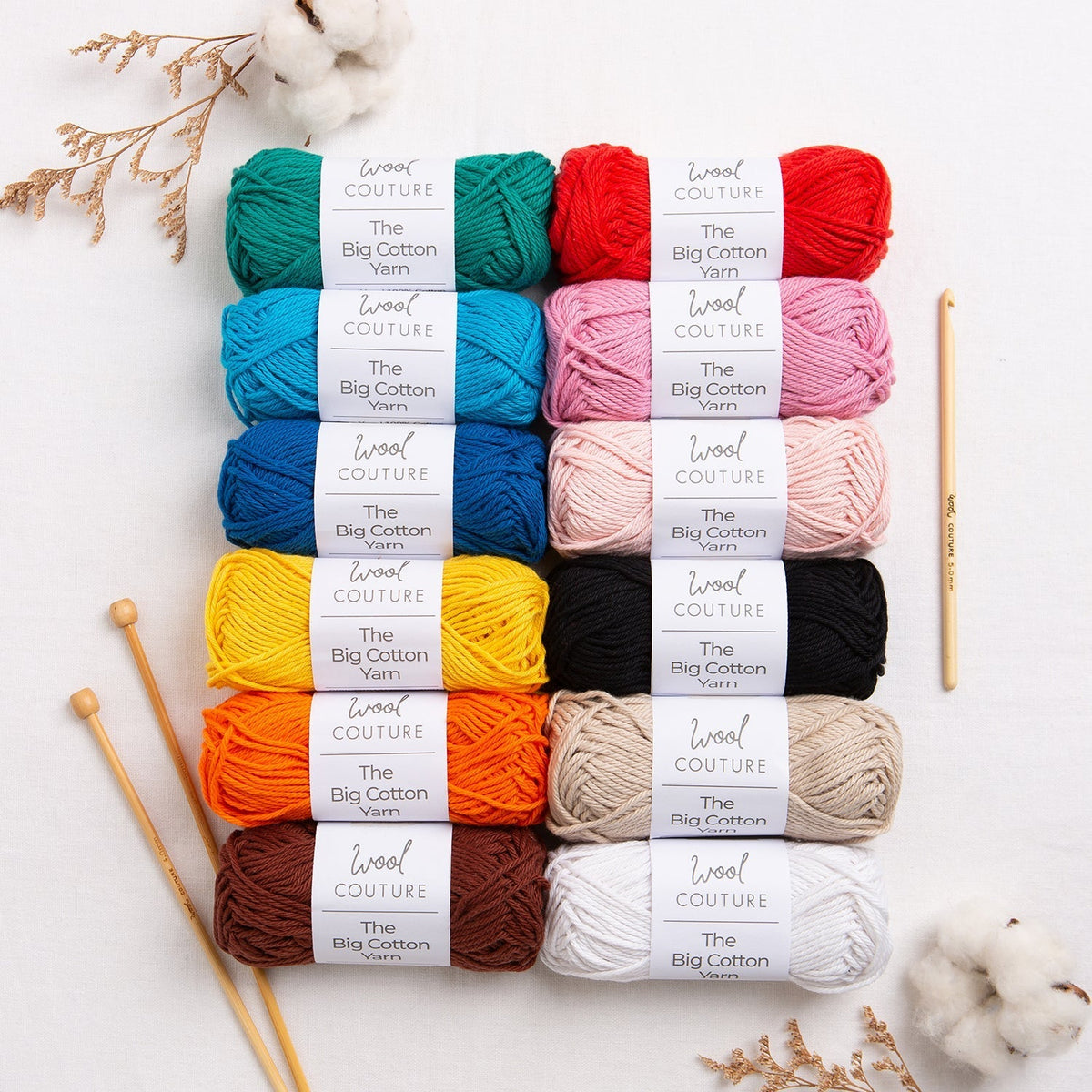 Big Cotton Yarn | Aran Weight Yarn | Wool Couture