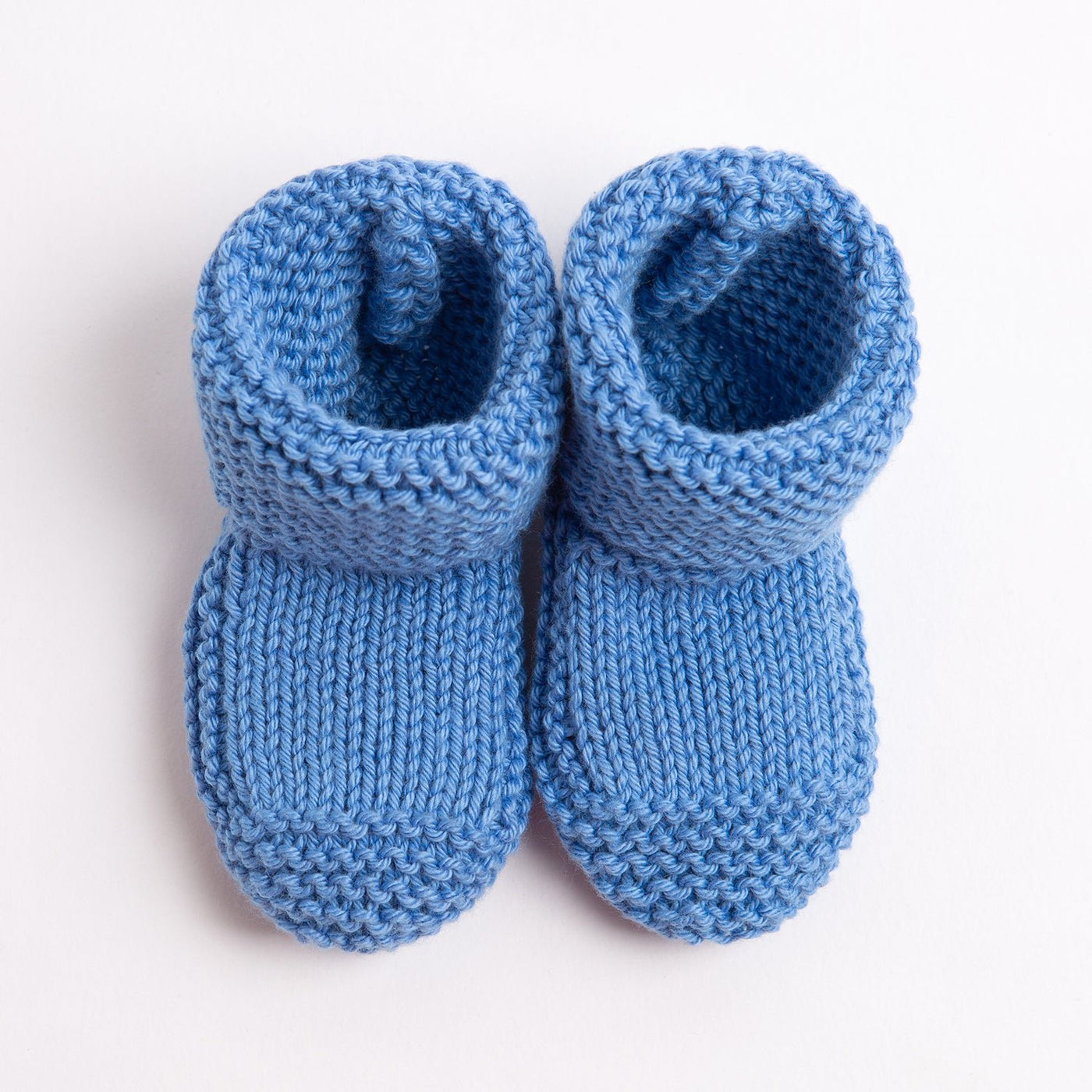 Baby Cotton Booties Knitting Kit | Wool Couture