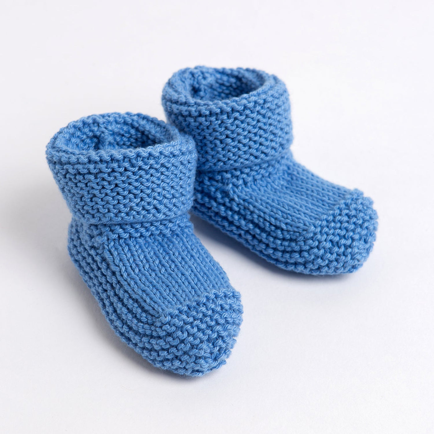 Baby Cotton Booties Knitting Kit | Wool Couture