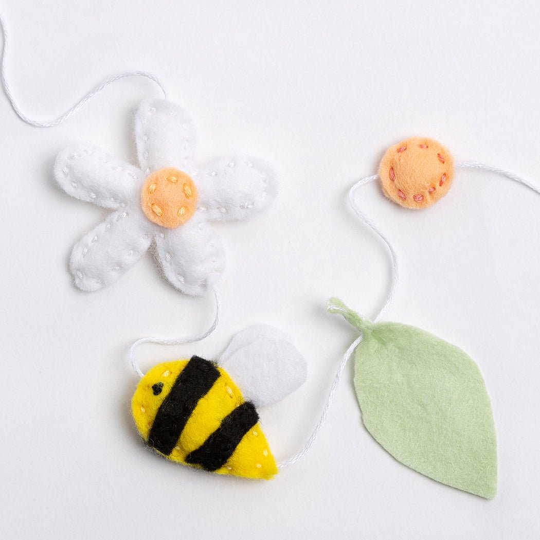 Bee Garland Felt Craft Kit | Wool Couture