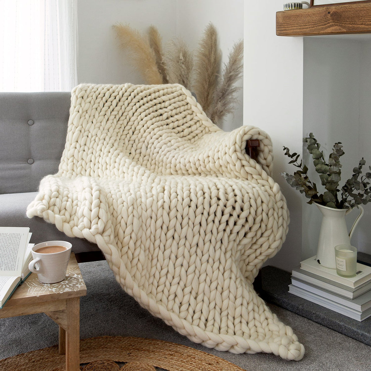 Captain Blanket Knitting Kit | Giant Merino Blanket | Wool Couture