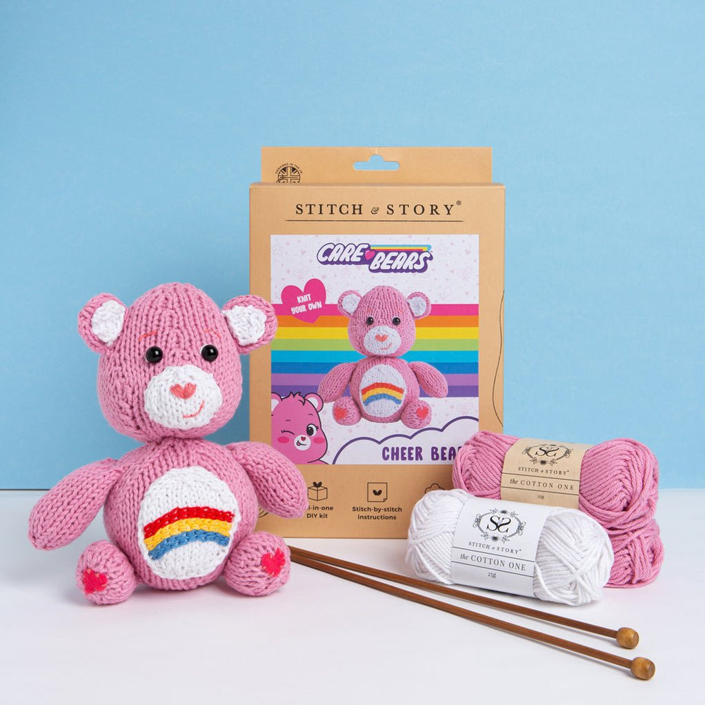 Cheer Bear Knitting Kit Care Bear | Wool Couture
