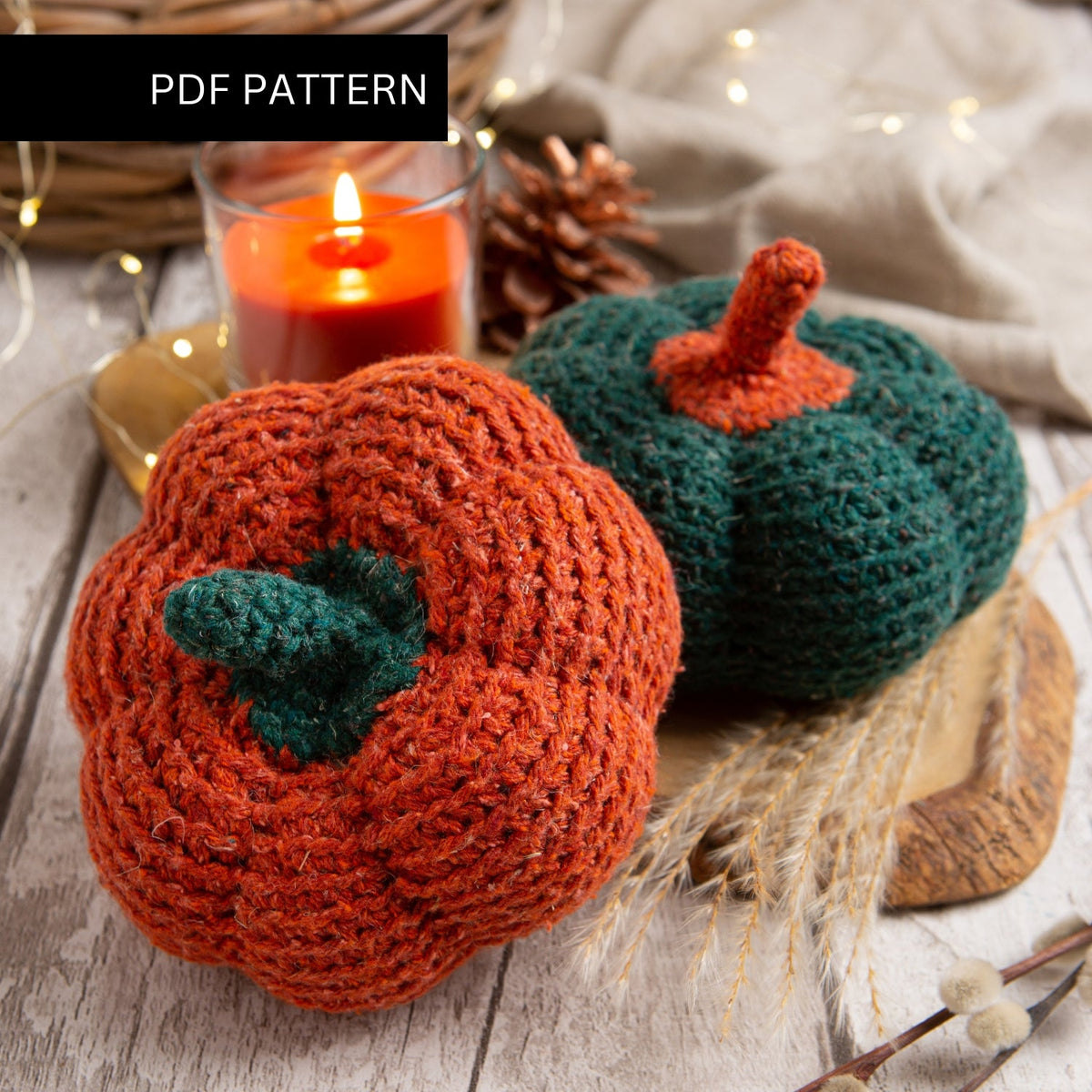 Crochet PDF Pattern - Pumpkin Duo Free | Wool Couture