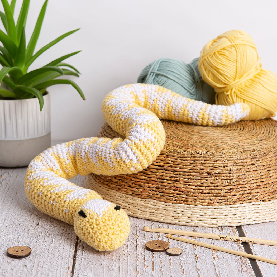 Cyril The Snake - Cotton Crochet Kit | Wool Couture