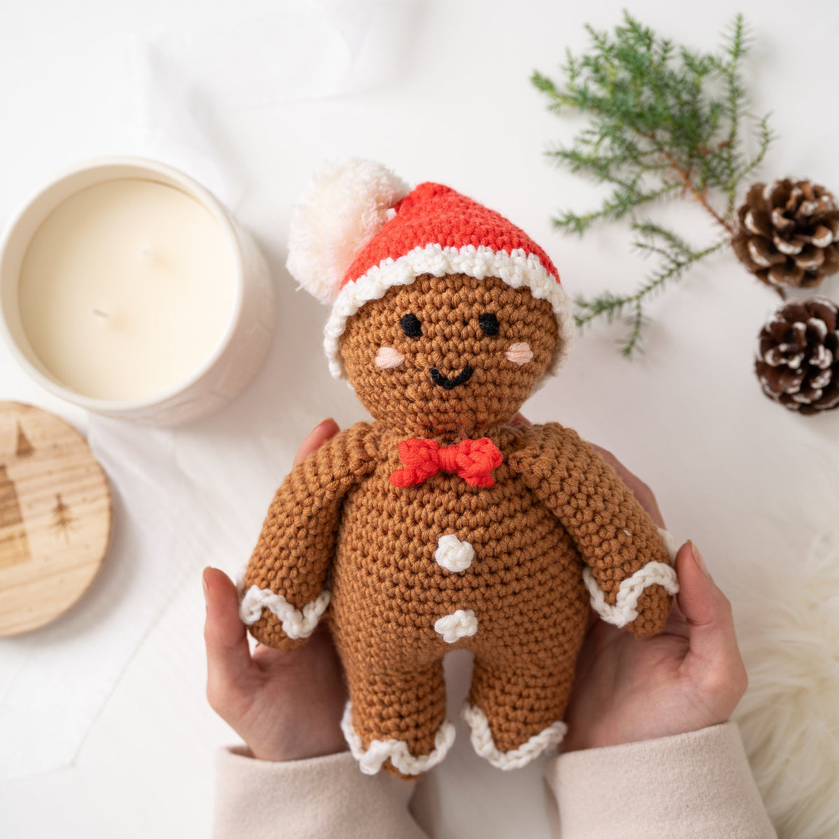 Gingerbread Man Crochet Kit | Wool Couture