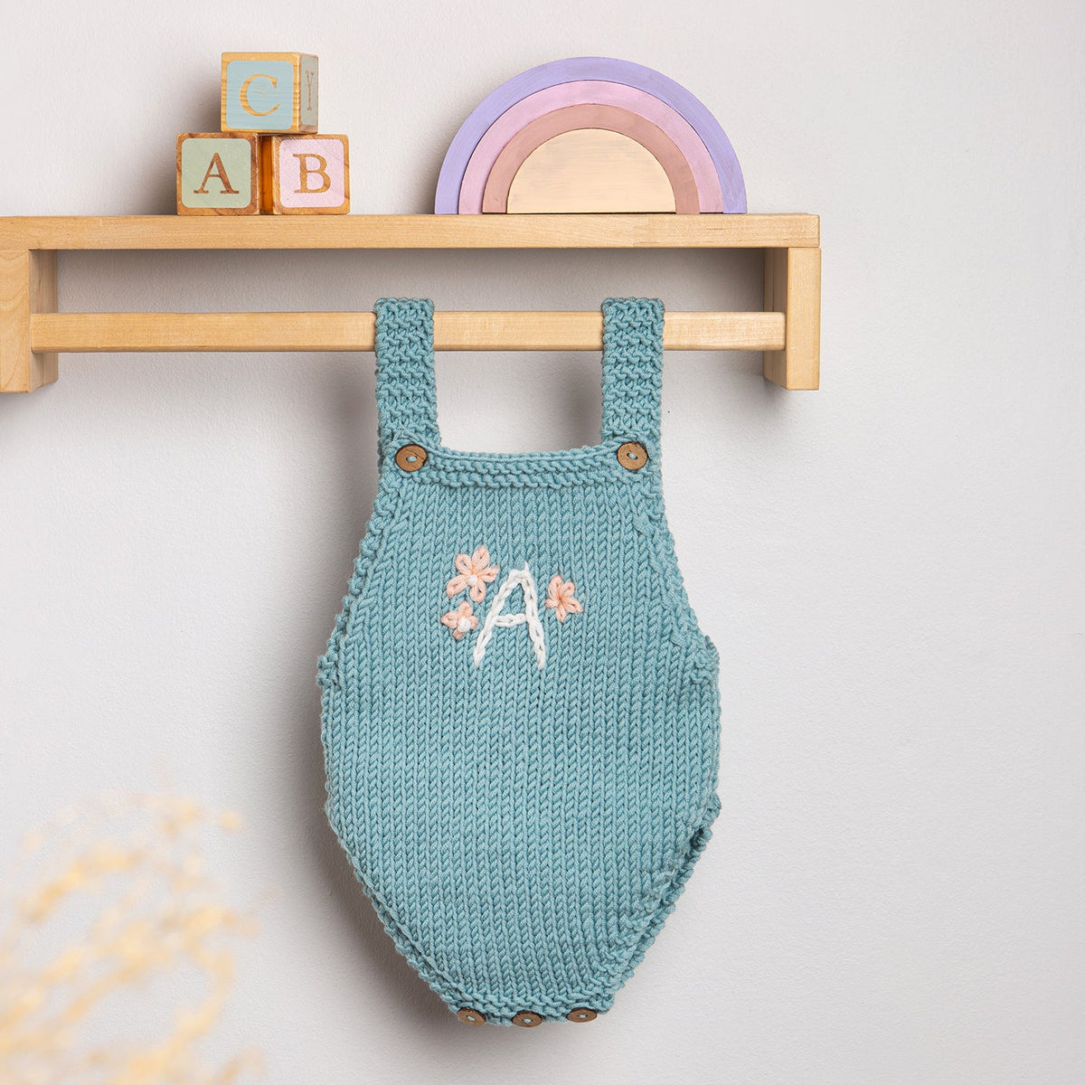 Personalised Baby Romper Knitting Kit | Wool Couture