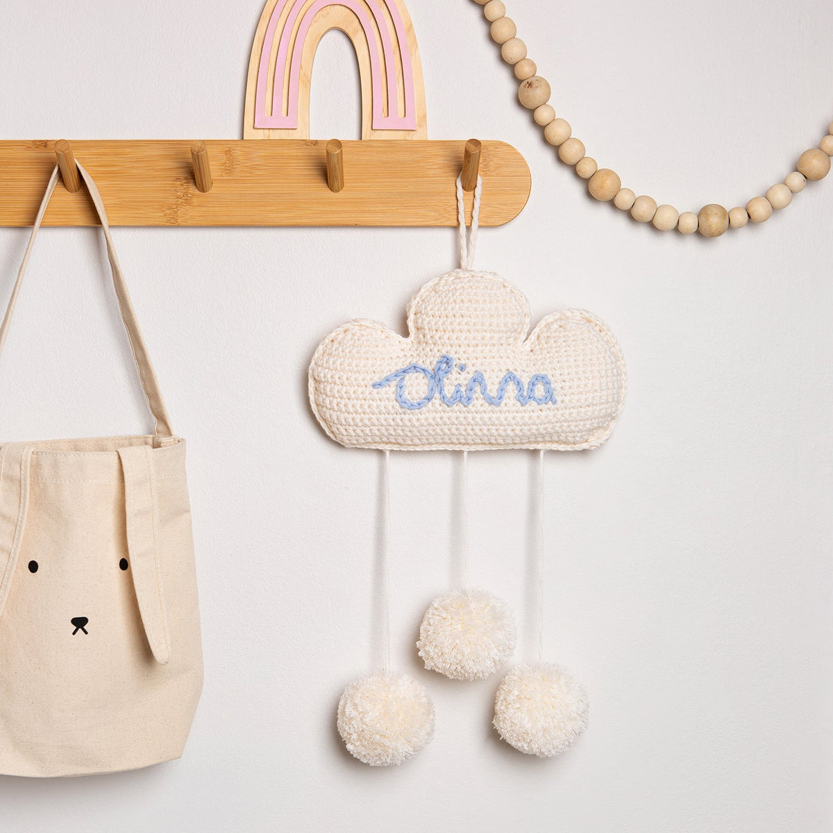 Personalised Cloud Hanger Crochet Kit | Wool Couture
