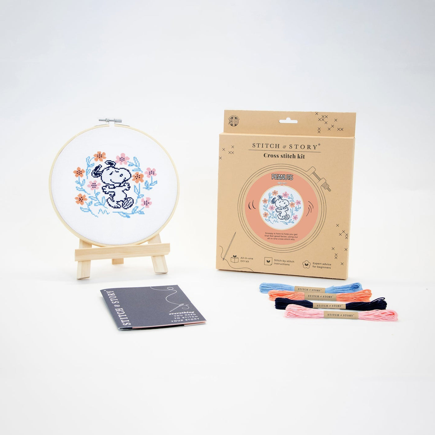 Snoopy Dancing Cross Stitch Kit | Wool Couture