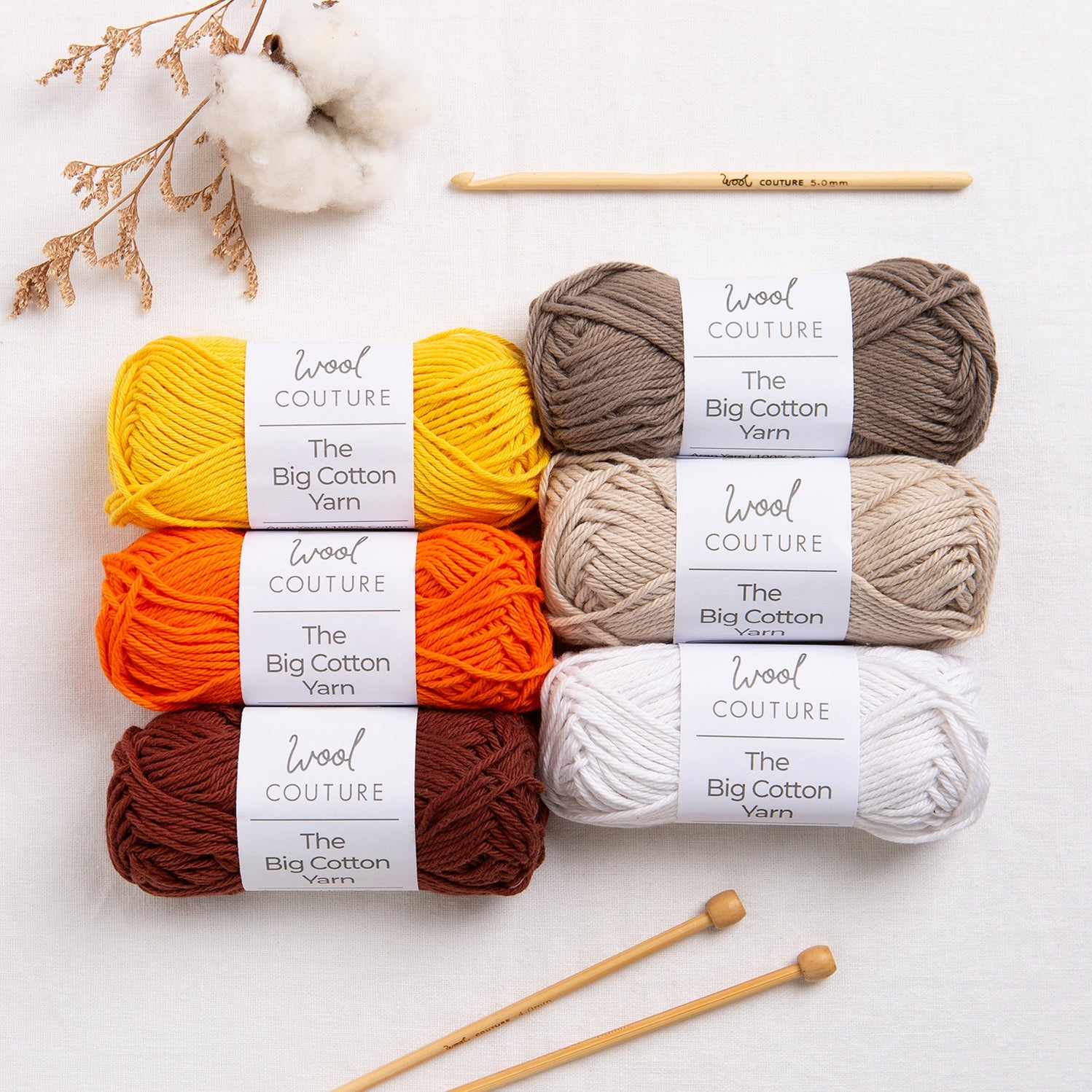 The Big Cotton Yarn - 5 balls 15% DISCOUNT | Wool Couture