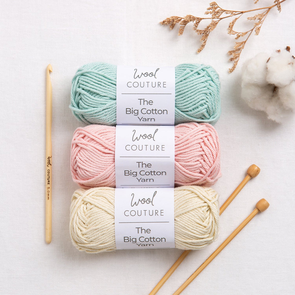 The Big Cotton Yarn - 3 balls 10% DISCOUNT | Wool Couture