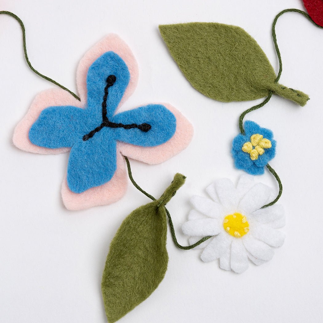 Wildflower Garland Felt Craft Kit | Wool Couture