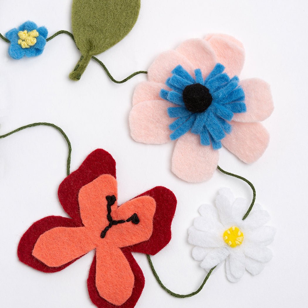 Wildflower Garland Felt Craft Kit | Wool Couture