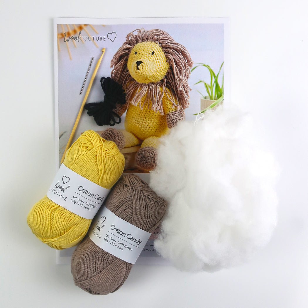 Arthur The Lion - Cotton Crochet Kit– Wool Couture