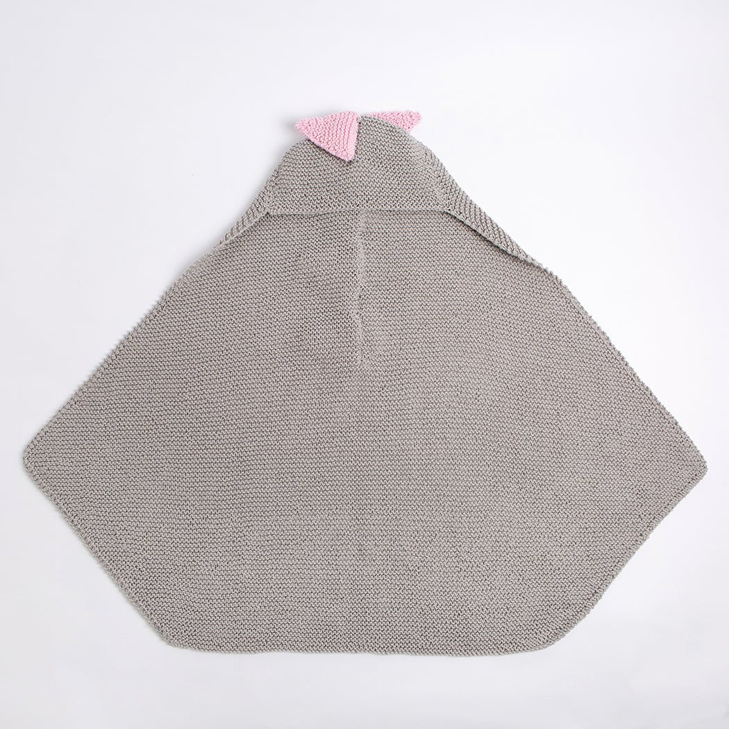 Baby Dinosaur Hooded Blanket Knitting Kit | Wool Couture