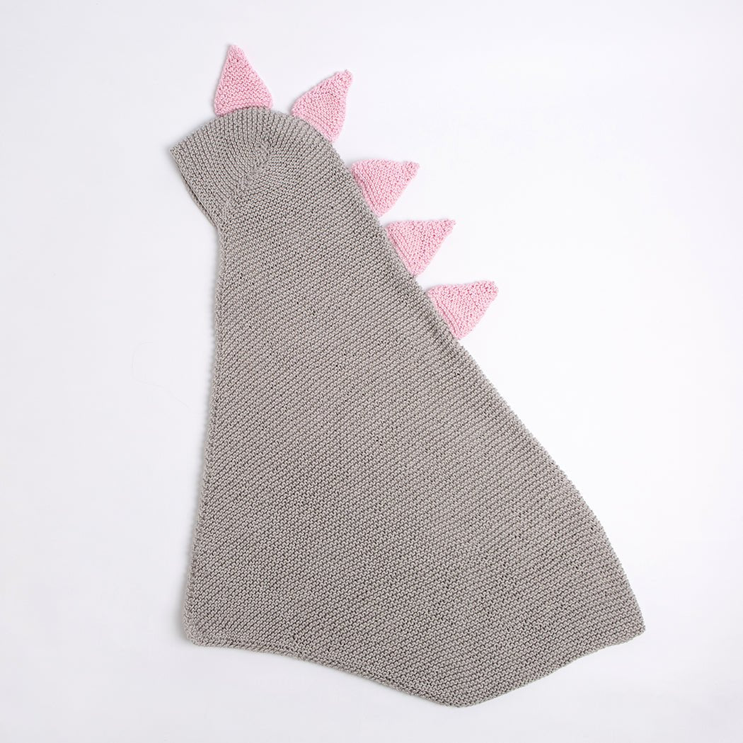 Baby Dinosaur Hooded Blanket Knitting Kit | Wool Couture