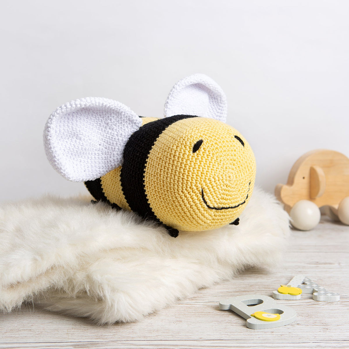 Lewis The Bee Crochet Kit | Wool Couture