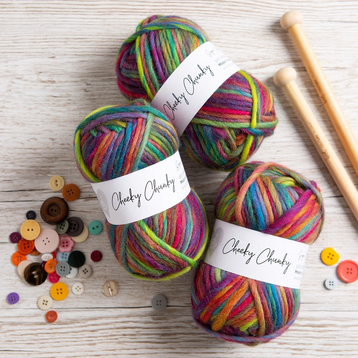 Cheeky Chunky Twist Yarn 100g Ball - 3 Balls | Wool Couture