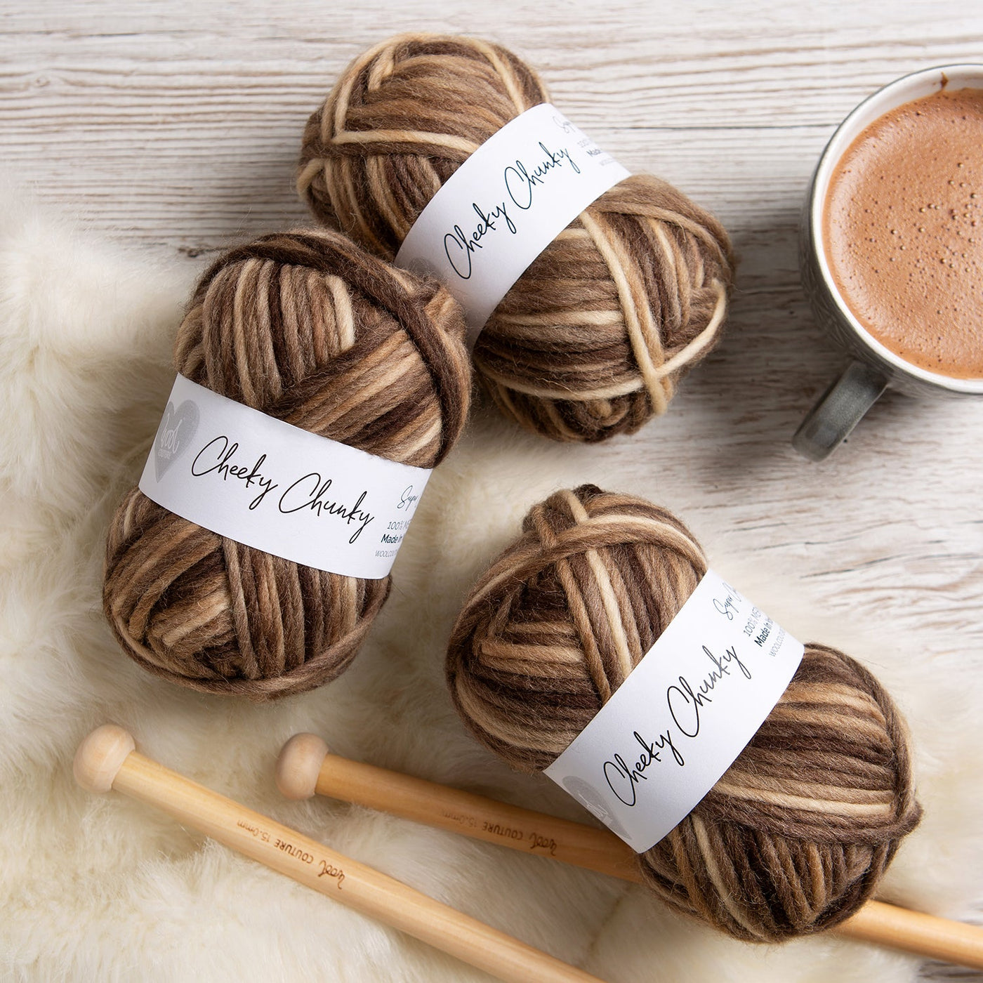 Cheeky Chunky Twist Yarn 100g Ball | Wool Couture