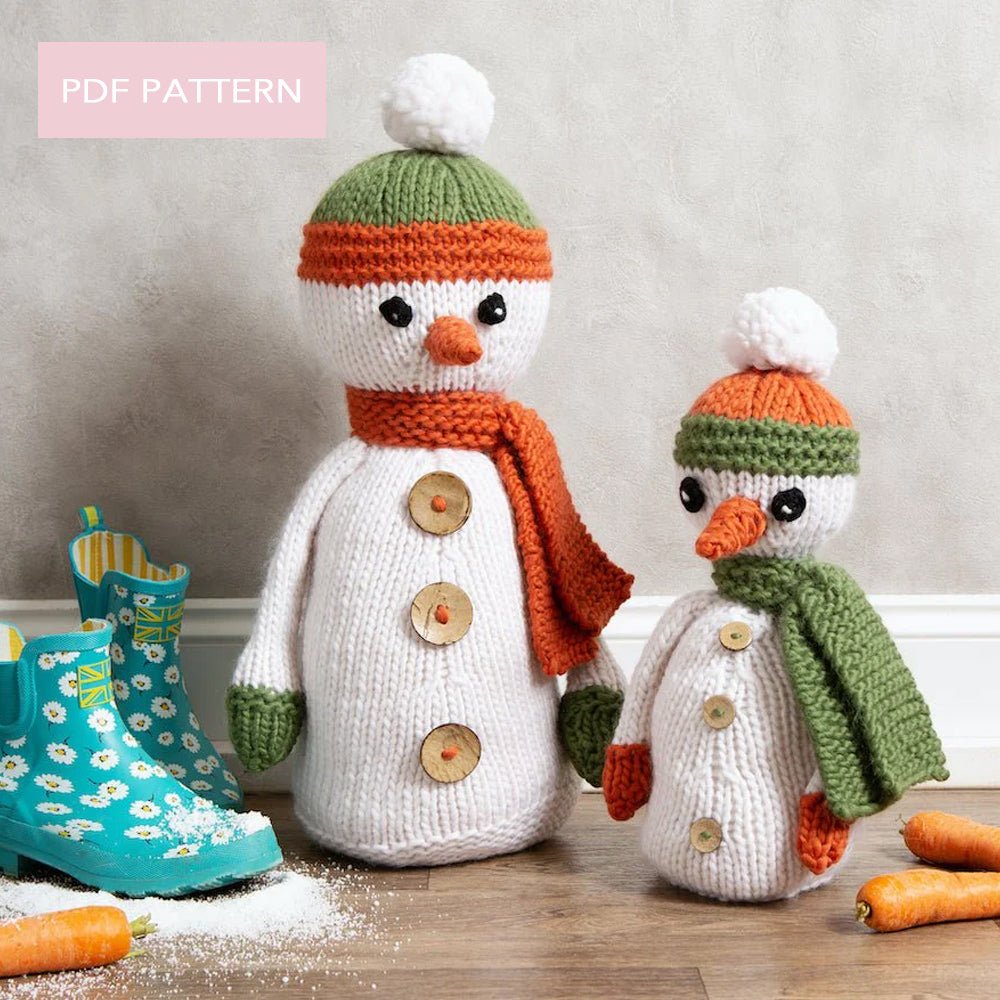 Christmas Knitting PDF Pattern - Tristan and Son Snowmen– Wool Couture