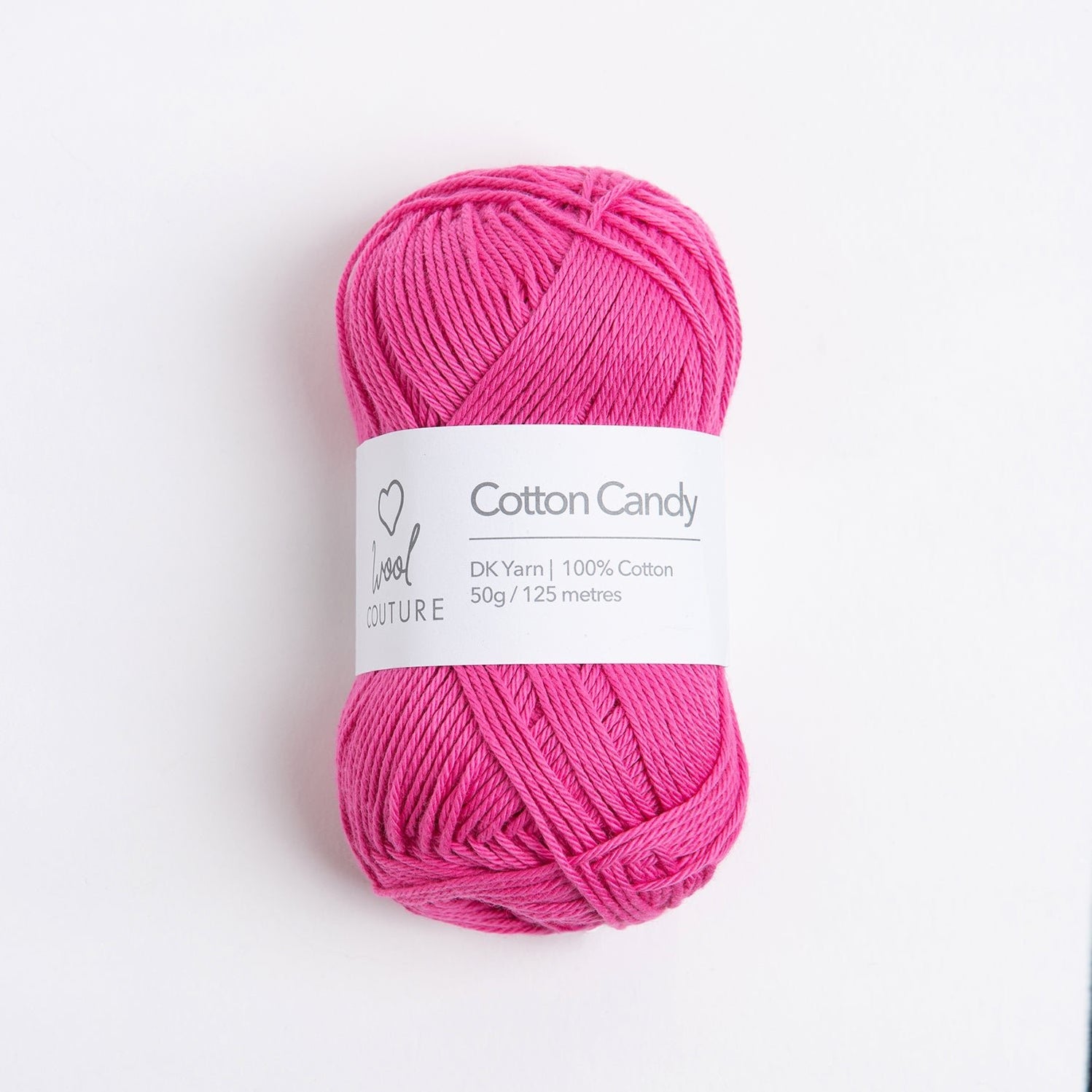 Cotton Candy Yarn 50g Ball | 100 % Cotton DK Yarn | Wool Couture
