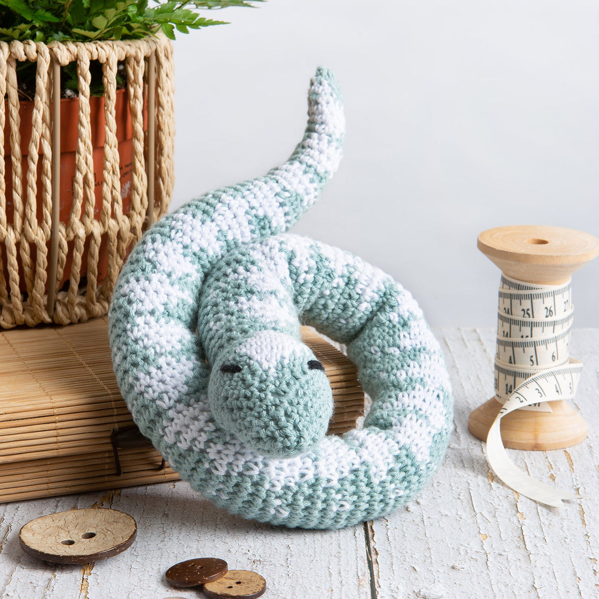 Cyril The Snake - Cotton Crochet Kit | Wool Couture