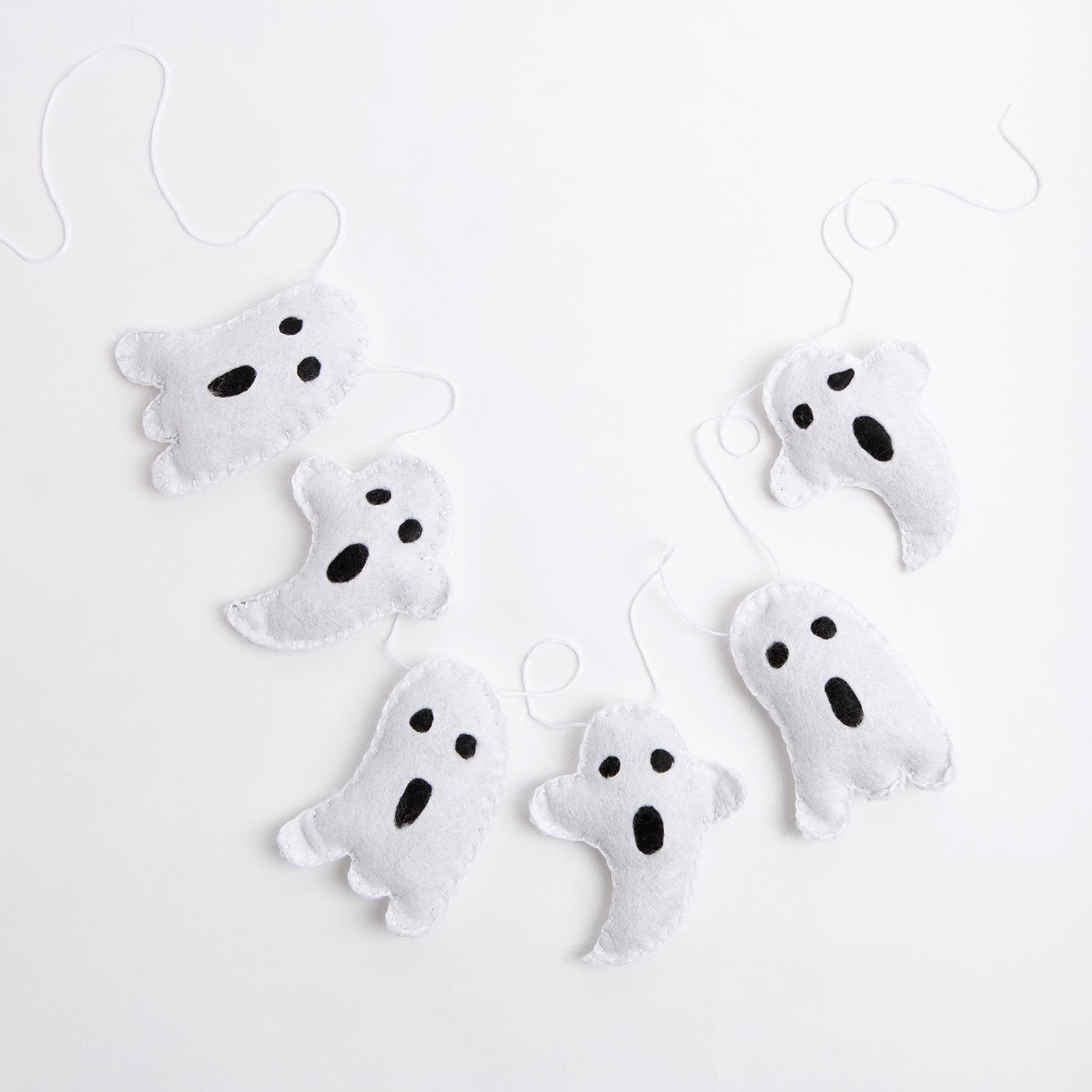 Ghost Party Halloween Bunting Felt Craft Kit | Wool Couture Company