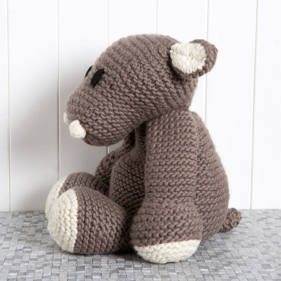 Giant Annie the Hippo Knitting Kit | Wool Couture