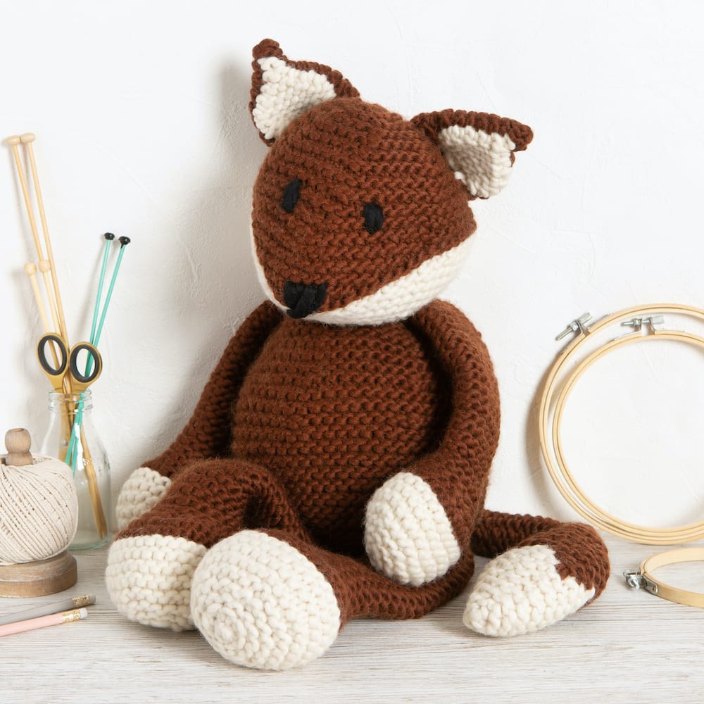 Giant Frederick the Fox Knitting Kit | Wool Couture