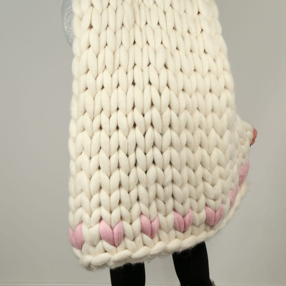 Heart Blanket Arm Knitting Kit | Wool Couture