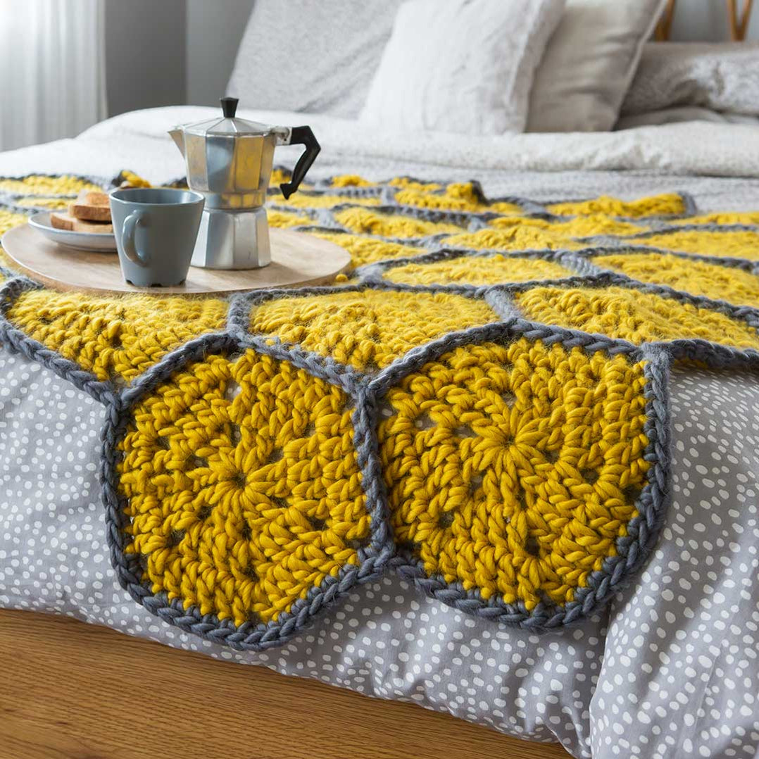 Honeycomb Blanket Crochet Kit | Wool Couture