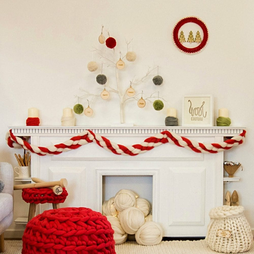 Jolly Festive Braided Garland Kit | Wool Couture