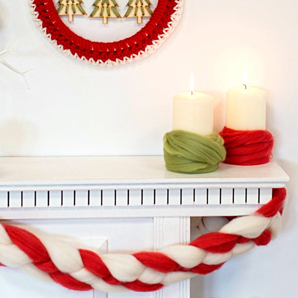 Jolly Festive Braided Garland Kit | Wool Couture