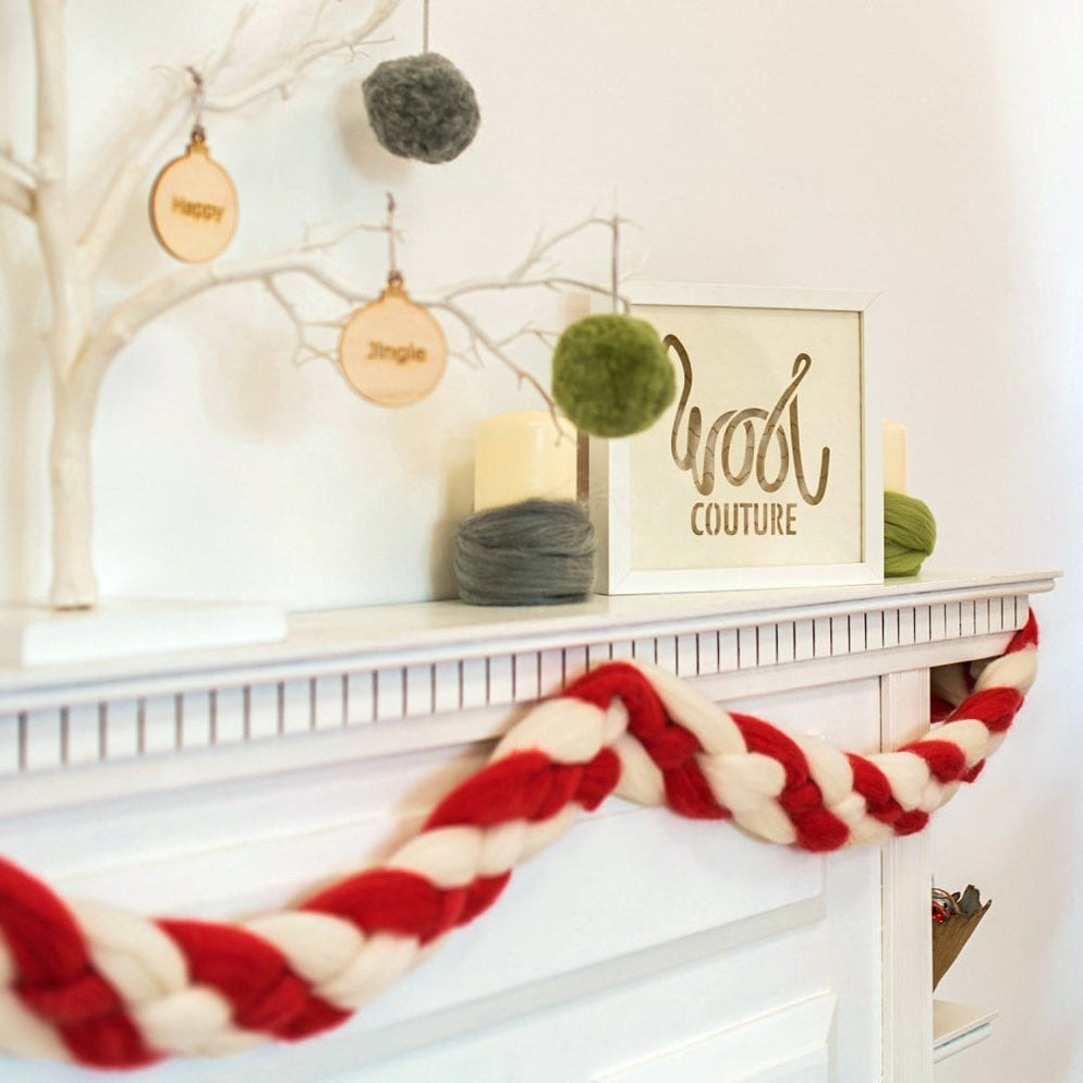 Jolly Festive Braided Garland Kit | Wool Couture
