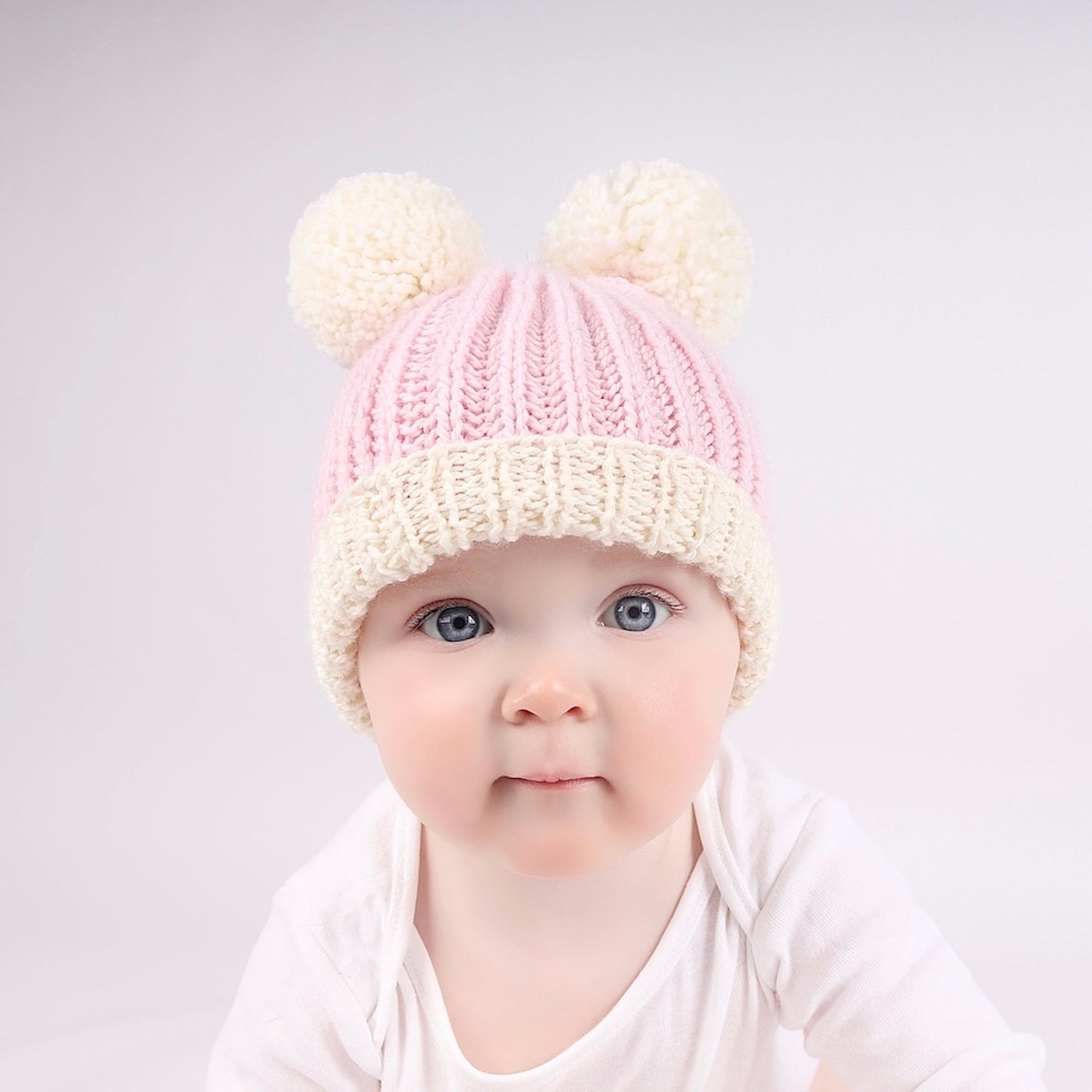 Knitting PDF Pattern - Baby Pom Pom Hat– Wool Couture