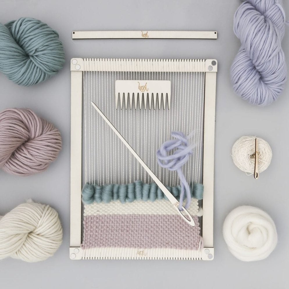 Large Rectangular Weaving Loom Kit | Wool Couture