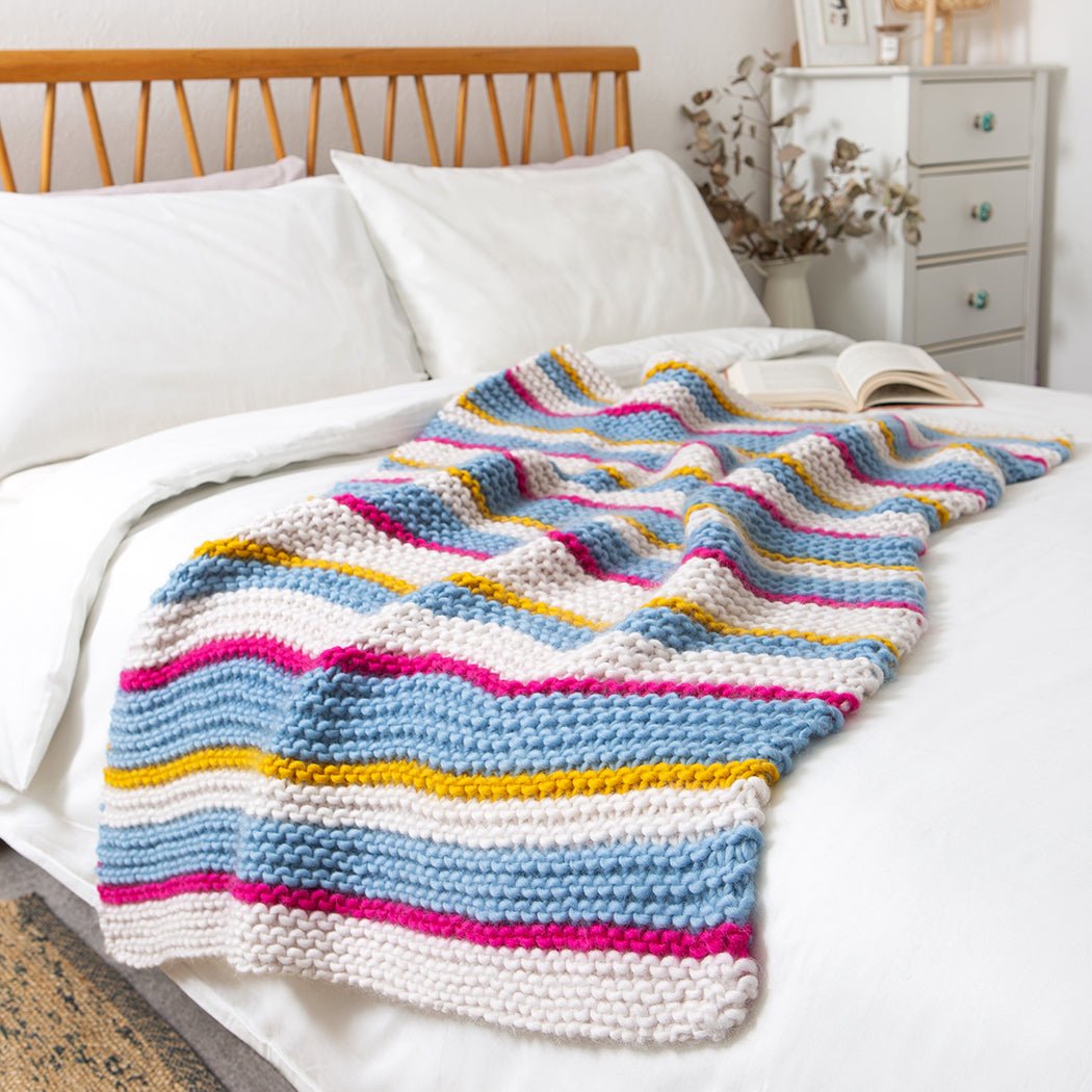 Mia Blanket Knitting Kit– Wool Couture