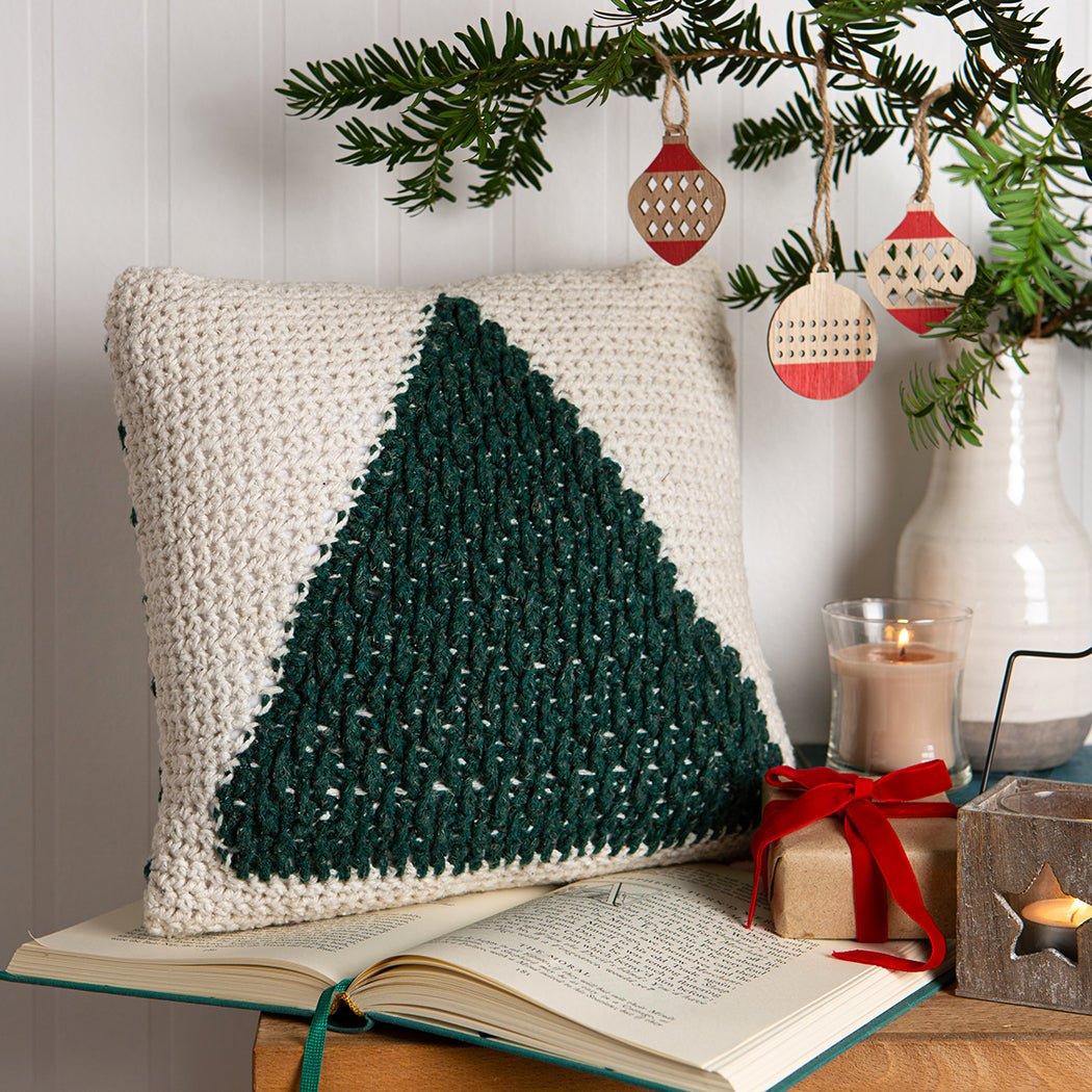 Oh Christmas Tree Cushion Crochet Kit | Wool Couture