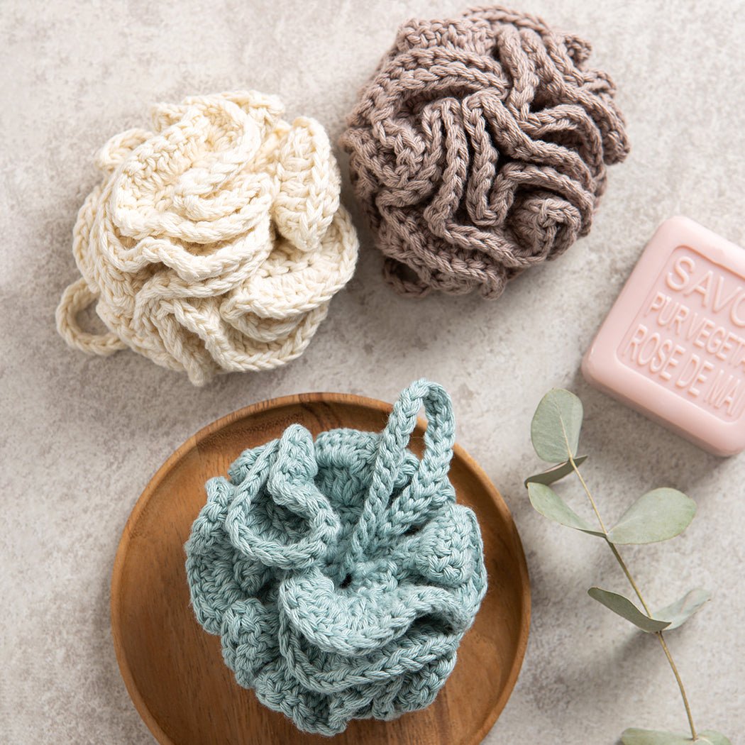 Shower Pouf Crochet Kit– Wool Couture
