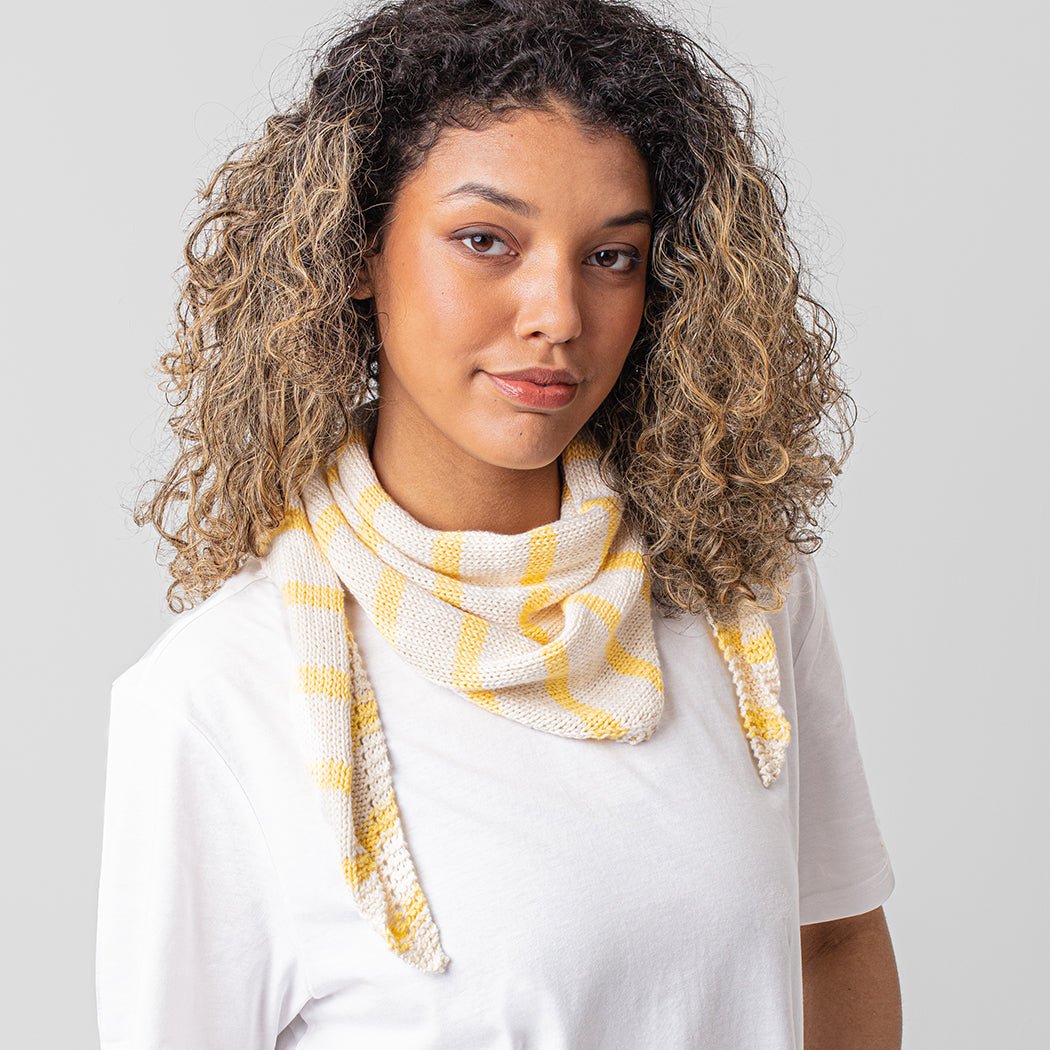 Striped Neckerchief Knitting Kit– Wool Couture