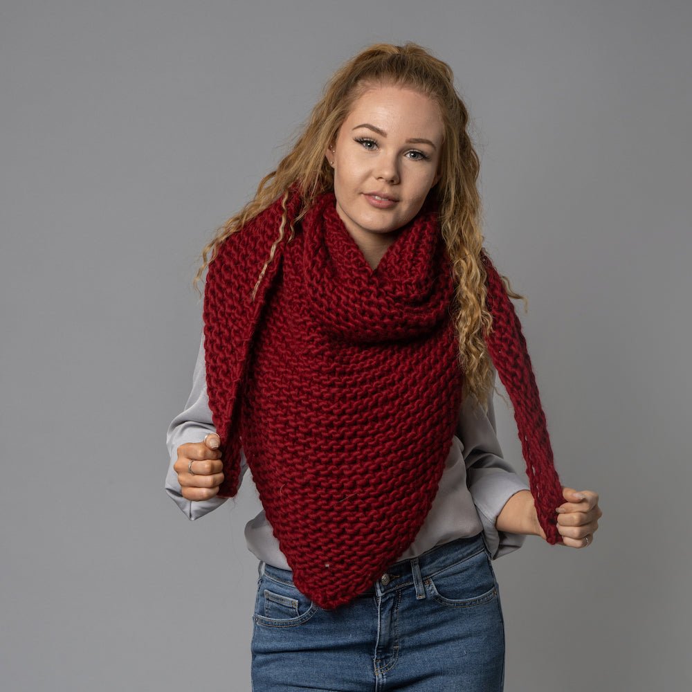 Triangle Scarf Knitting Kit– Wool Couture