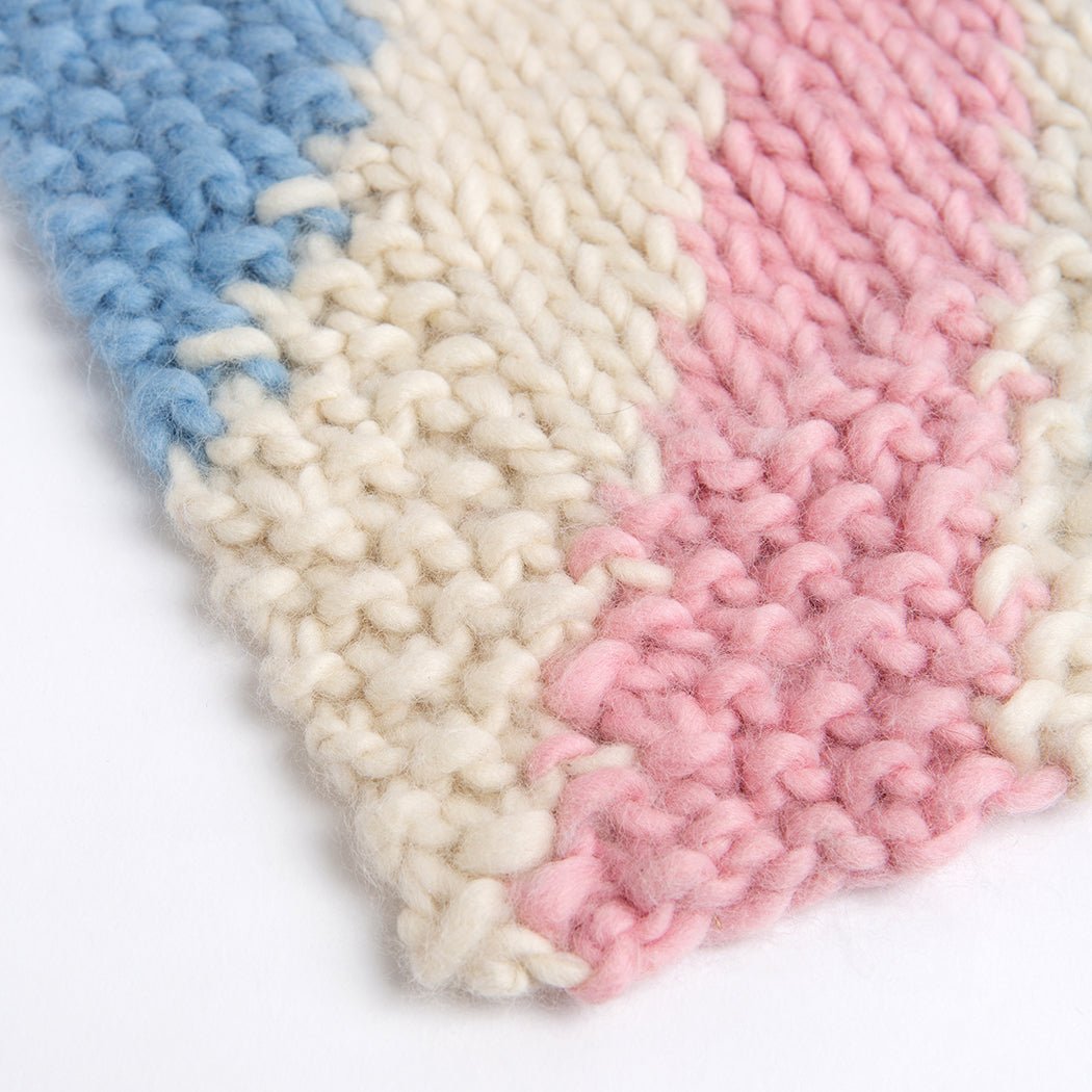 Union Jack Blanket Pastel - Knitting Kit– Wool Couture