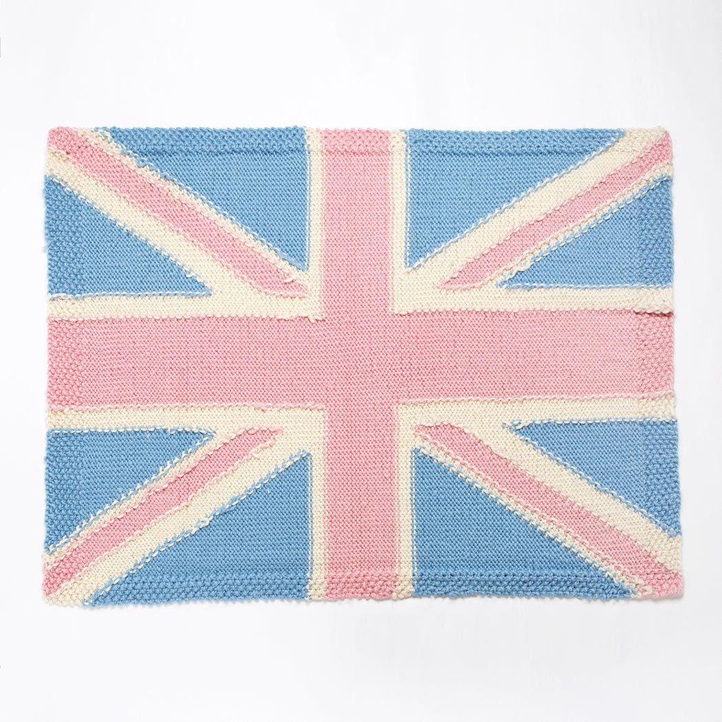 Union Jack Blanket Pastel - Knitting Kit– Wool Couture