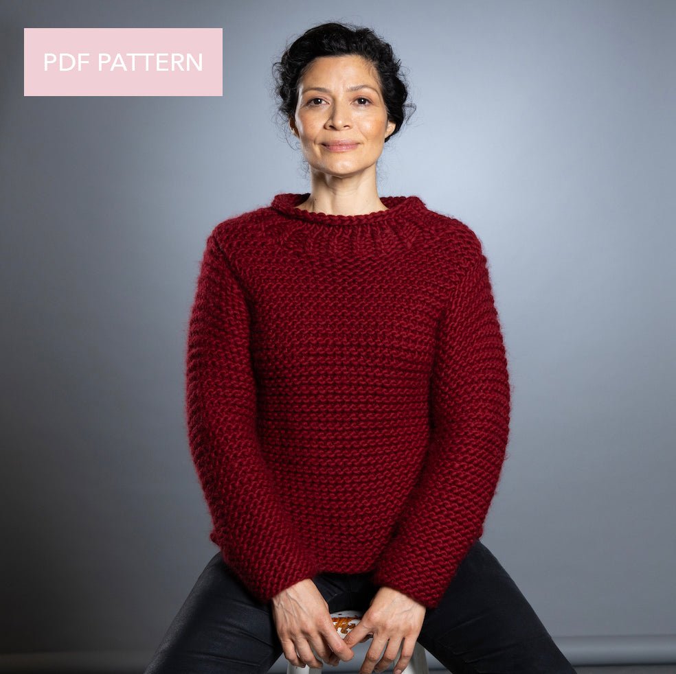 Weekend Jumper Knitting PDF Pattern– Wool Couture